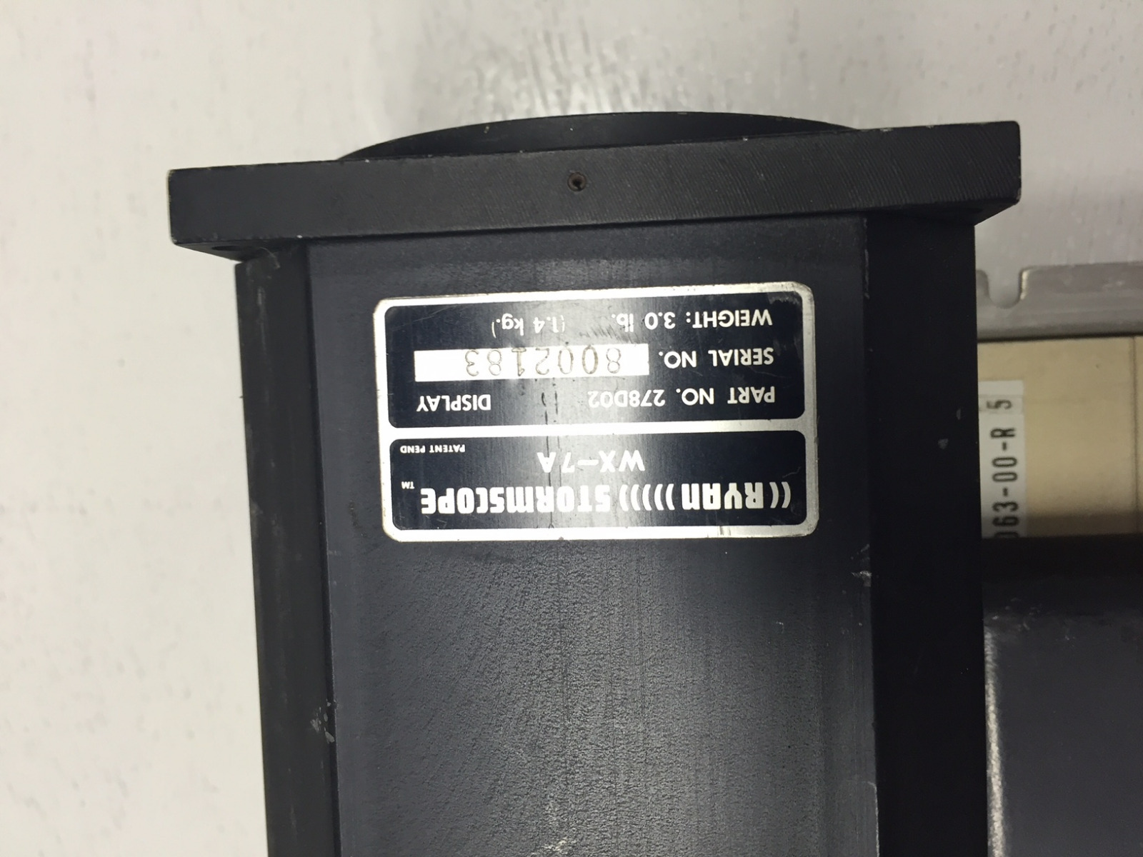 Ryan Stormscope WX-7A Display Indicator P/N: 278D02, Antenna 378 and ...