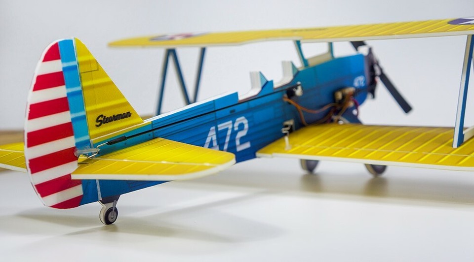 HOBBY CLUB-DW STEARMAN PT-17 R/C MODEL AIRPLANE KIT | eBay