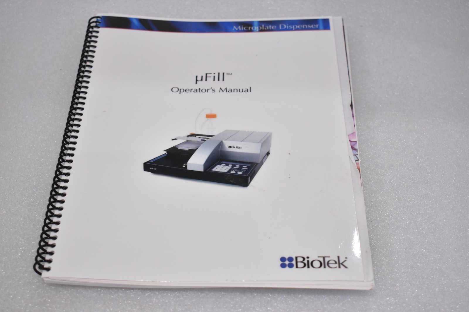 BIOTEK MICROFILL MICROPLATE DISPENSER uFILL OPERATORS MANUAL. | eBay