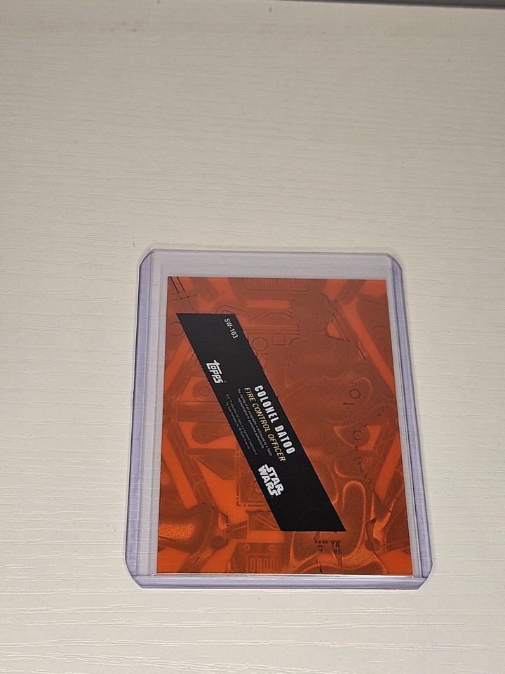 Star Wars 2016 High Tek #SW-Colonel Datoo Autograph Rocky Marshall 21/ ...