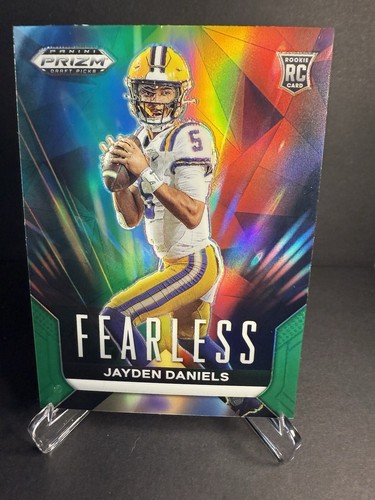 2024 Prizm Draft Picks Jayden Daniels Fearless "RC" Insert #F-JD LSU ...