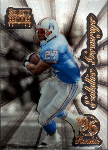 1996 Select Certified Premium Stock #100 Eddie George Oilers Rookie ...