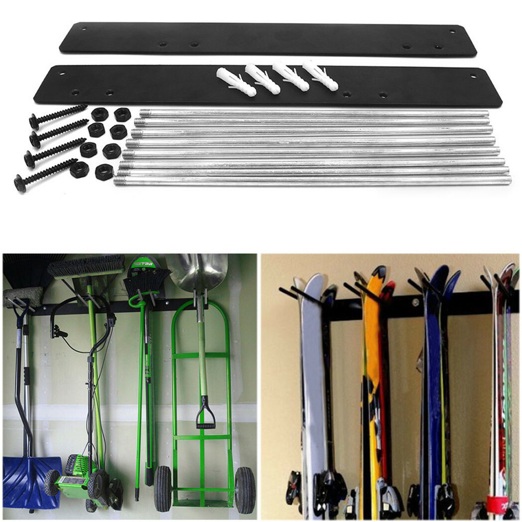 Garden Tool Wall Organizer Extra Long Tool Rack Wall Mounted Garden
