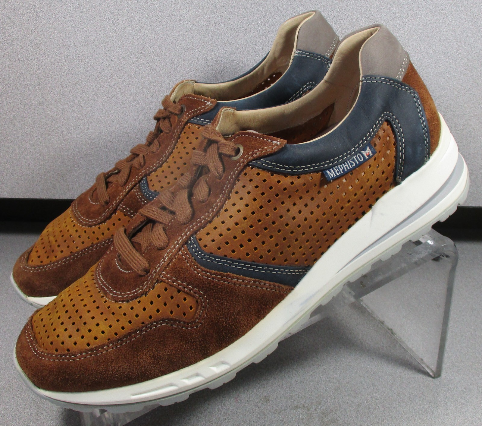 BORIS MMSP70 MEN'S SHOES SIZE 8 M (EURO 7.5) BROWN NUBUCK LACE UP BY ...