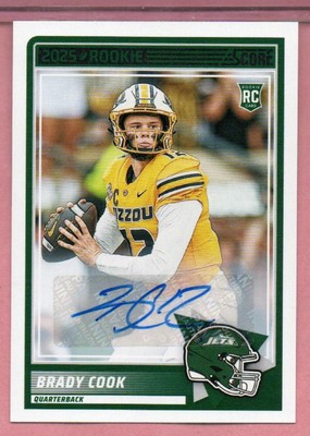 Brady Cook 2025 Panini Score Rookie Auto RC Jets #36 | eBay