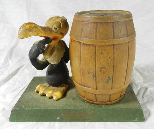 Vintage Looney Tunes Beaky Buzzard Cast Metal Barrel Still Bank | eBay