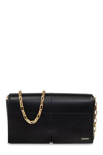 NWT BURBERRY MINI SNIP CHAIN BAG BLACK LEATHER $1290 | eBay