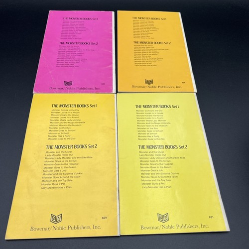 Lot Of 11 Bowmar MONSTER Books Readers Ellen Blance Ann Cook Quentin ...