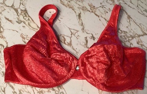 Lilyette Comfort Lace Full Coverage Underwire Minimizer Bra Orange Size ...