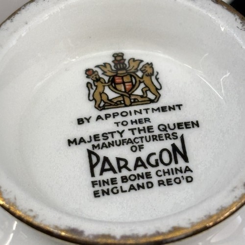 Paragon Vintage Red Rose Heavy Gold Bone China Teacup and Saucer ...