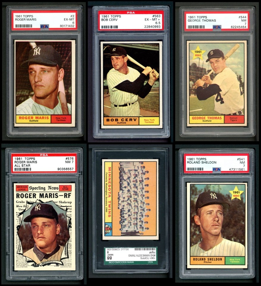 1961 Topps Baseball Complete Set - Premier 6.5 - EX/MT+ 6902818 | eBay