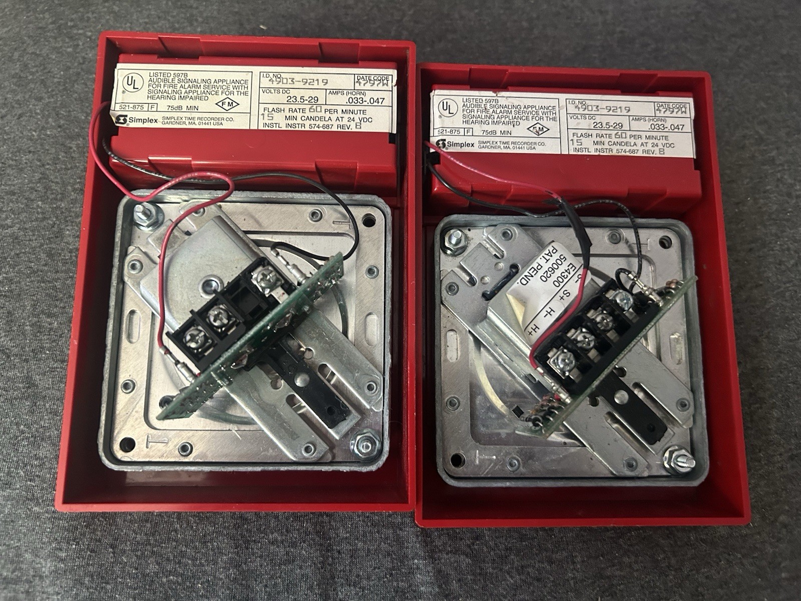 Simplex 4903-9219 Fire Alarms Lot Of 2 (READ) | eBay