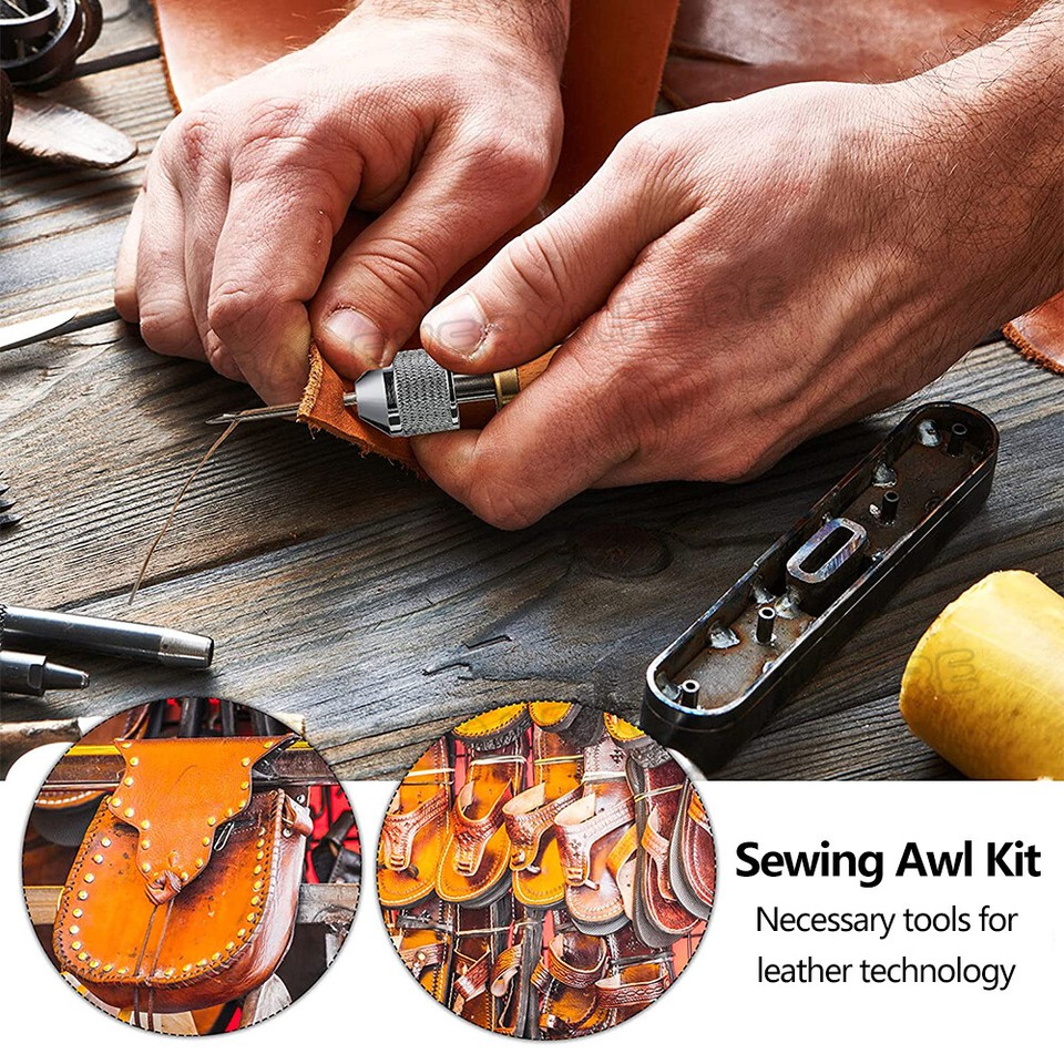 Sewing Awl Needle Tool Kit Stiching Speedy Stitcher for Leather Sail ...