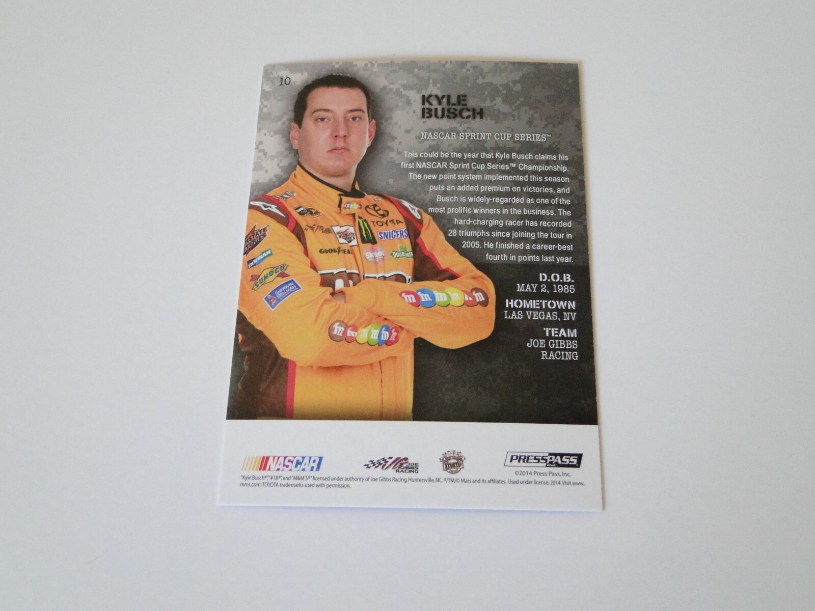 2014 Press Pass American Thunder Kyle Busch Card #10 | eBay