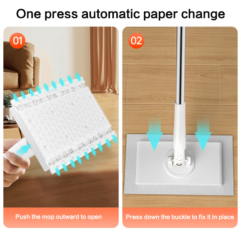 Snap Grip Mini Mop,Zero Touch Mini Mop,No Wash Lazy Mops Wet and Dry ...