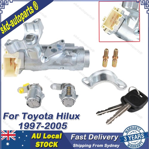 Ignition Barrel Lock & 2 Door Locks For Toyota Hilux 1997 1998 1999 ...