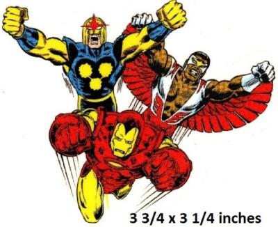 Vintage Falcon Iron Man Decal Marvel Comics Peel & Stick Art Vinyl ...