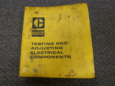 Caterpillar Cat Testing & Adjusting Electrical Components Shop Service ...