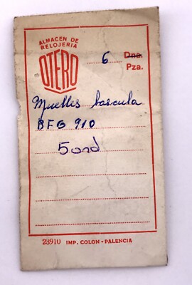 BFG 910 Scale Spring Replacement Spare Parts Watchmaker 3WC | eBay