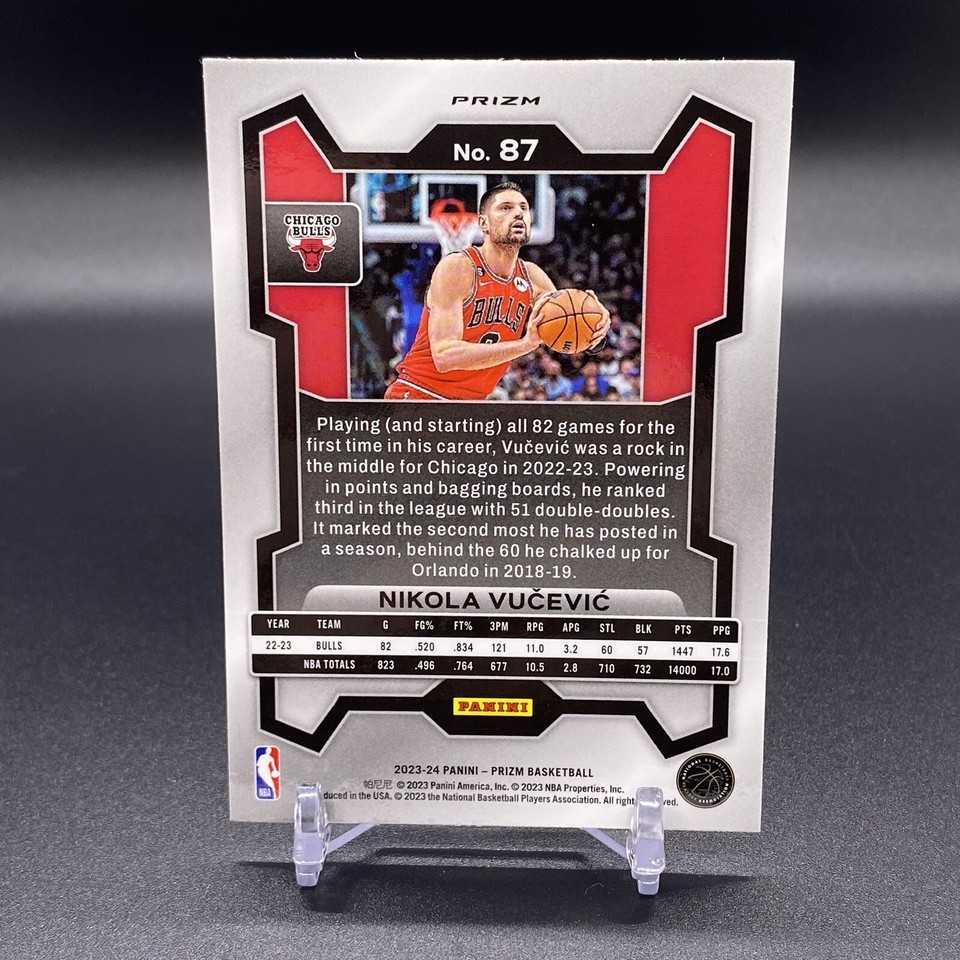 Green Holo! 🚨2023-24 Panini Prizm Nikola Vucevic Chicago Bulls #87 | eBay