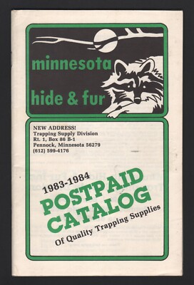 MINNESOTA HIDE & FUR CATALOG, 1983-84 | eBay