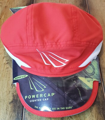 Power Cap Lighted LED Cap 48 Lumens Women's Fit Red One Size NEW | eBay