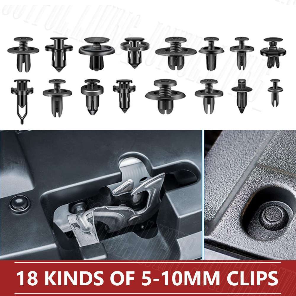 875pcs Car Trim Clips Plastic Rivet Push Pins Panel Fastener Bumper ...