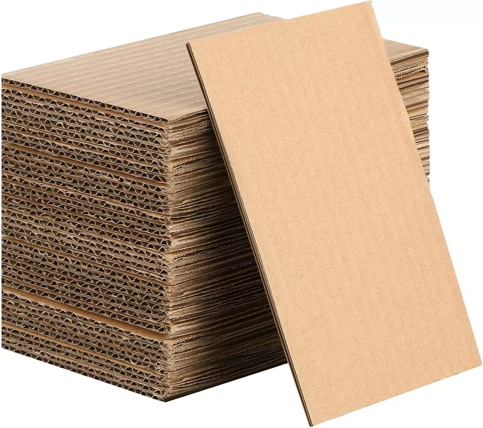 Corrugated Flat Cardboard Inserts Sheets Squares Separators for Art ...