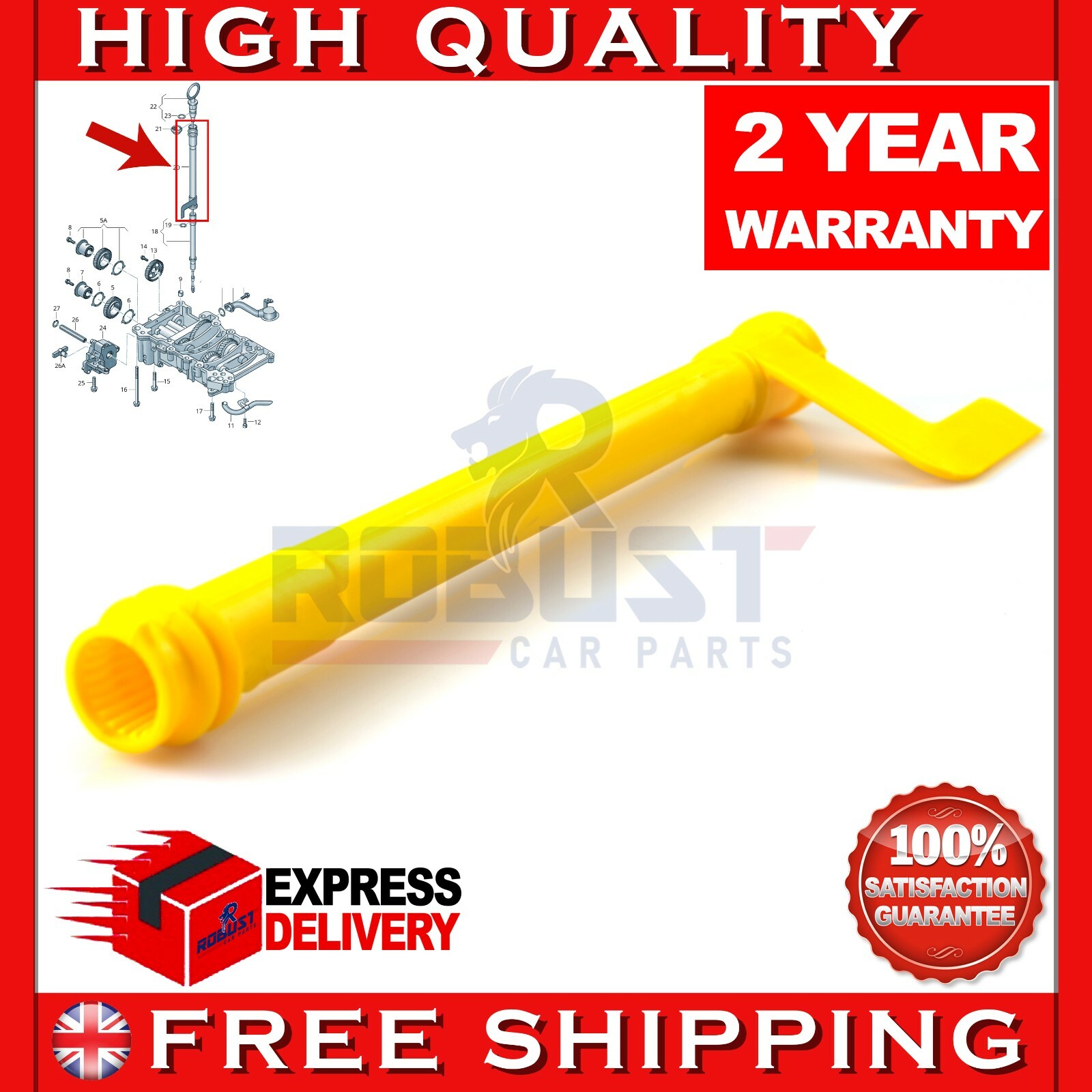 FOR VW GOLF JETTA PASSAT SHARAN TOURAN1.9 TDi DIPSTICK GUIDE TUBE ...