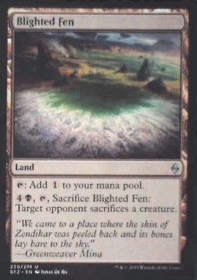 Blighted Fen - Battle for Zendikar: #230, Magic: The Gathering NM R3 | eBay