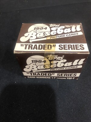 1984 Topps Traded Baseball Factory Set Tape Intact Box 🔥 Dwight Gooden ...