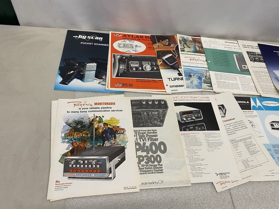 Vintage Ham CB Tubes Stereo Collins Radio EF Johnson Motorola Brochure ...
