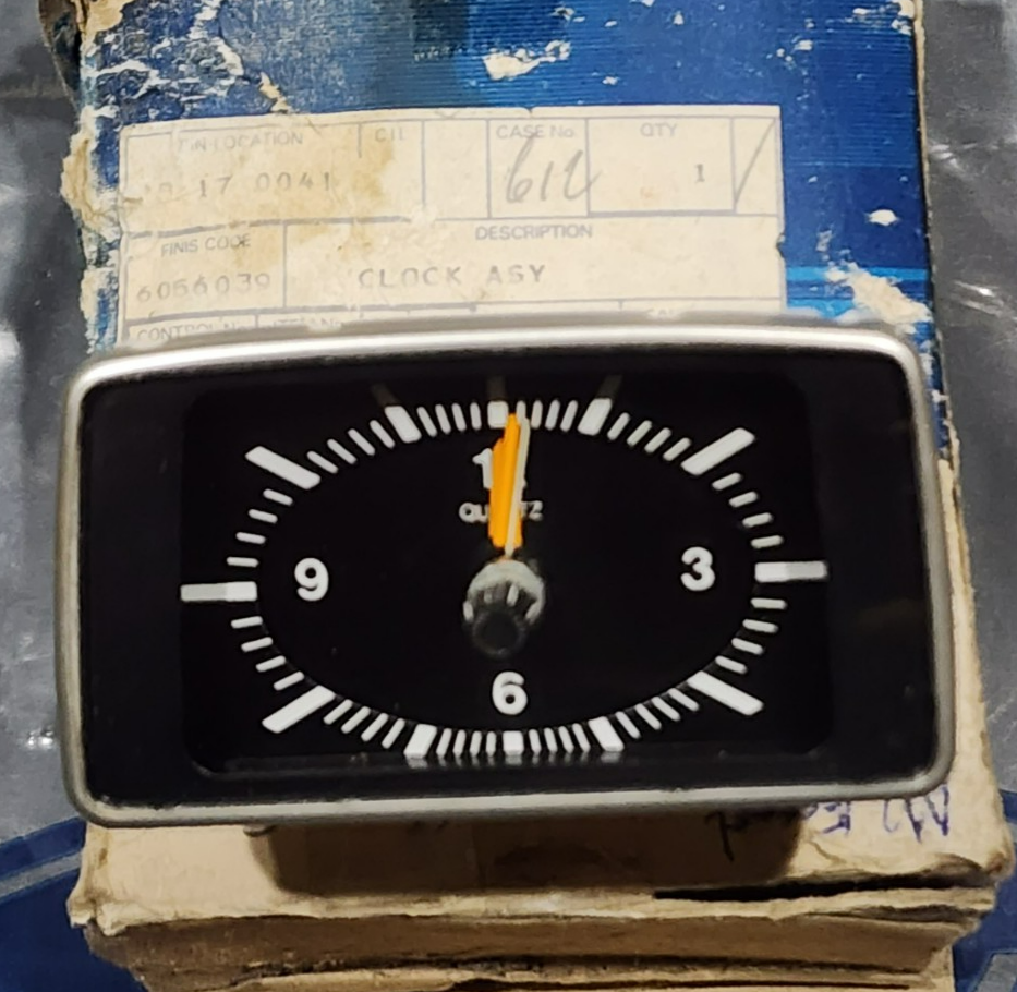 GENUINE NOS FORD MK2 ESCORT MK3 CAPRI CENTER CONSOLE CLOCK | eBay