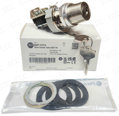 Allen-Bradley 800T-H31A * 30MM 2 Position Key Switch | eBay