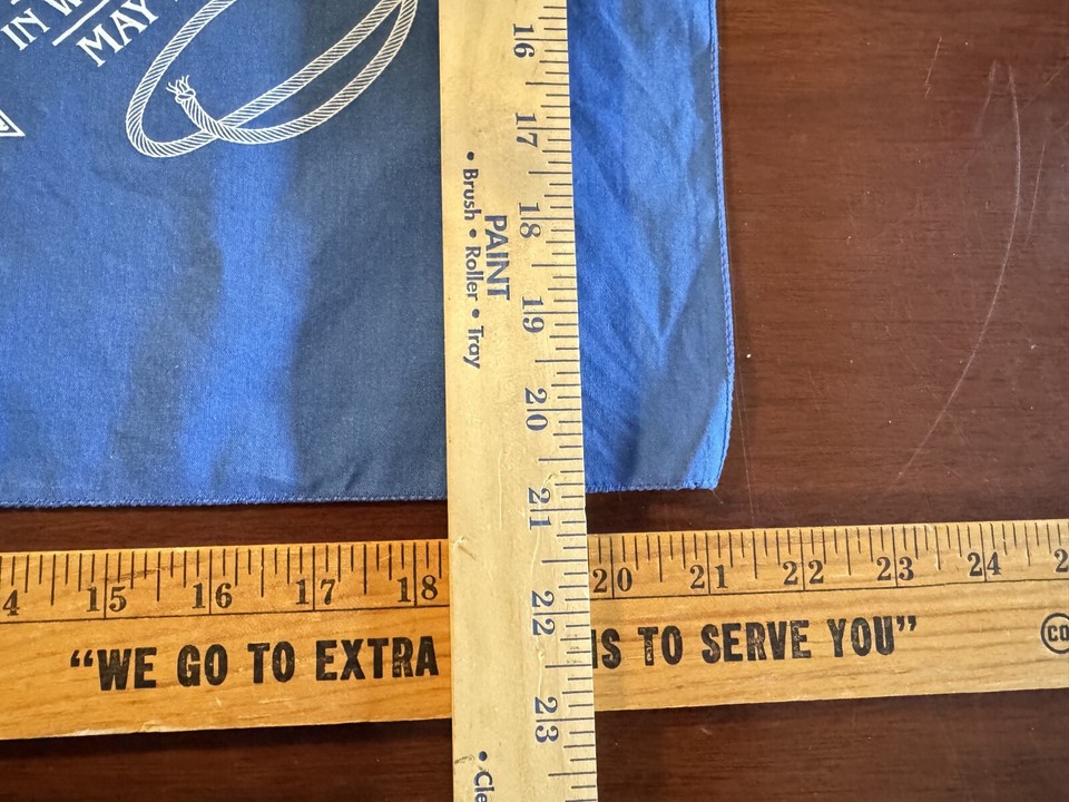 Vintage John Wayne Cowboy Bandana Handkerchief Winterset Iowa ...