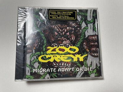 ZOO CREW - Migrate Adapt Or Die (1998, CD) Hip Hop Rap SEALED ...