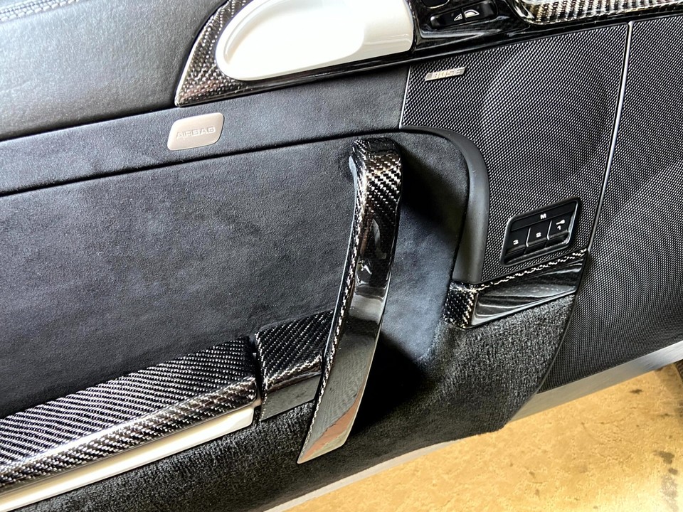 Porsche 911 997 Door Grab Handle in Carbon Fiber & Alcantara set | eBay