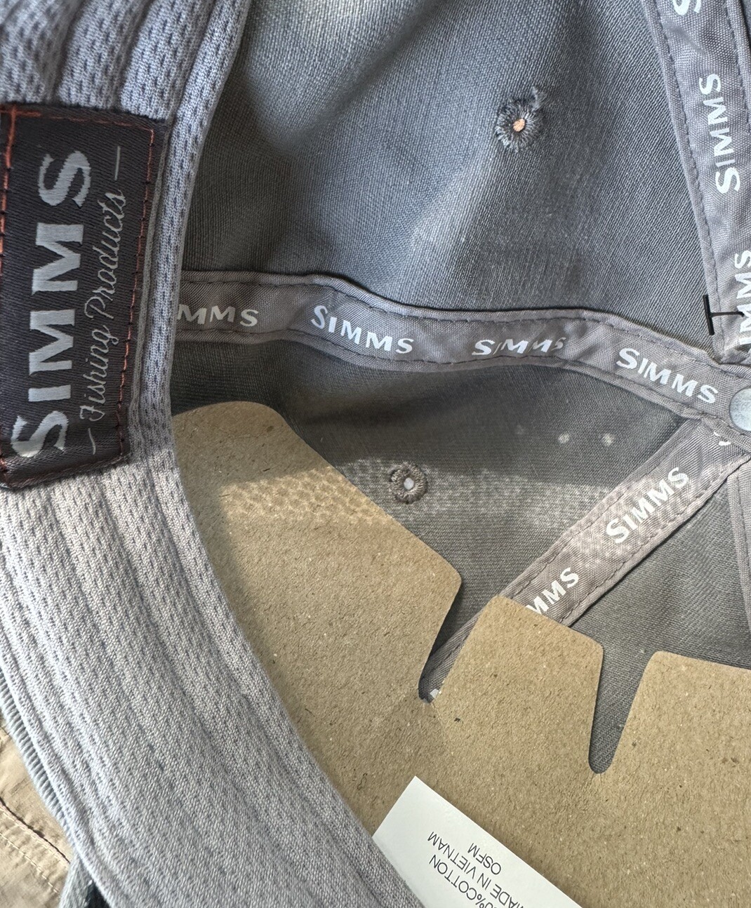 Simms Single Haul Baseball Hat-Cap Men OSFM Cinder | eBay