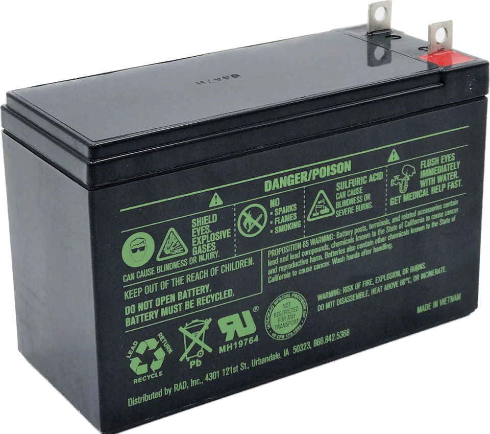 Interstate Batteries 12V 9Ah High Rate Battery (HSL1069) Sealed Lead ...