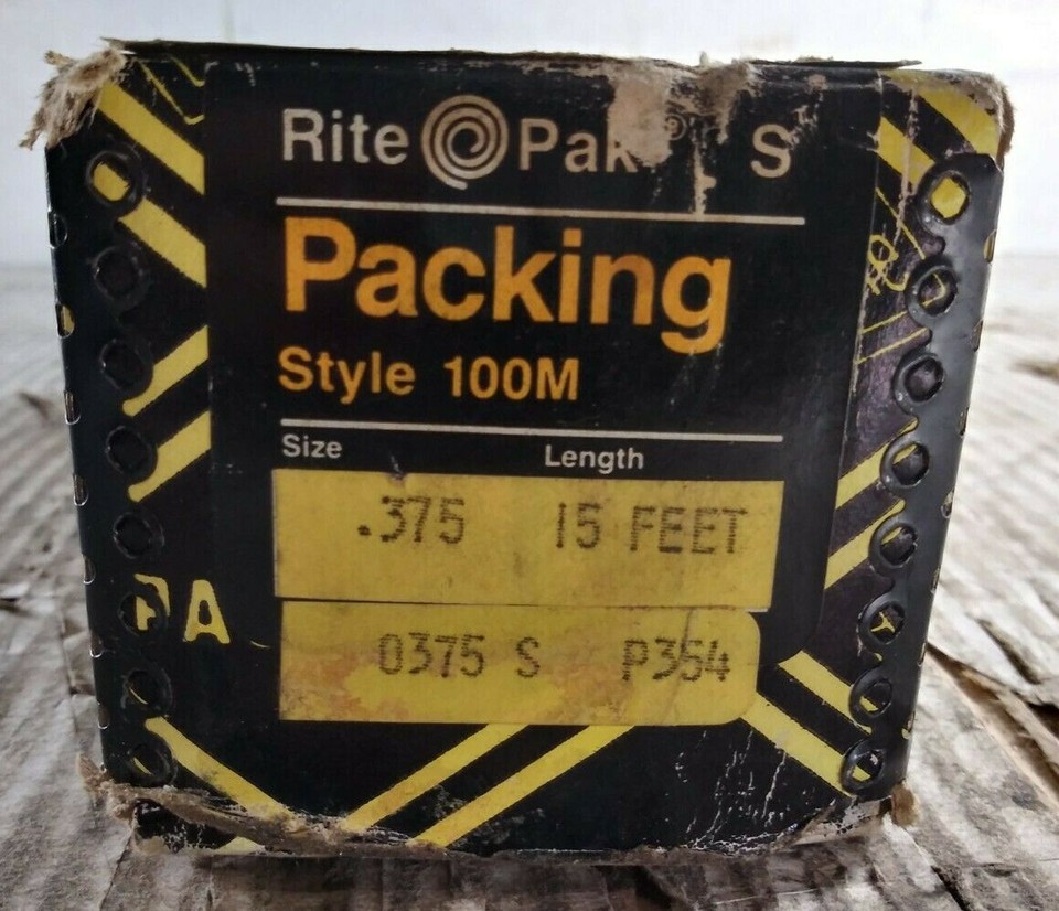 1 NEW JOHN CRANE RITE PAK STYLE 100M SIZE .375 x 15' MECHANICAL PACKING ...