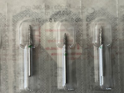 NTI KERR AXIS Dental Diamond Burs 862-014C FG 5/pk Flame Coarse | eBay