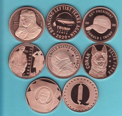 2020 TRUMP / PENCE Series 8 Coin SET 1 oz. Copper Rounds SET #2 | eBay