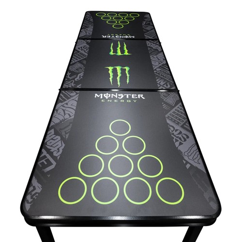 NEW MONSTER Energy 6' Heavy Duty Tailgate Beer Pong Foldable Party ...