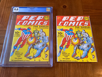 Pep Comics #1 CGC 9.0 White- Flashback 7 Reprints Mega Key + extra | eBay