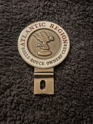 Rolls-Royce Owners Club RROC Bentley Atlantic Region Enamel Badge Bar ...