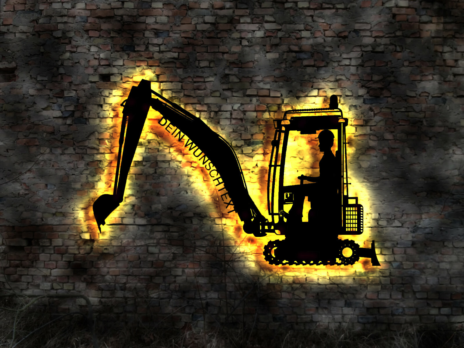 Bagger Baggerfahrer no Spielzeug Minibagger Baggerschaufel Aufkleber ...