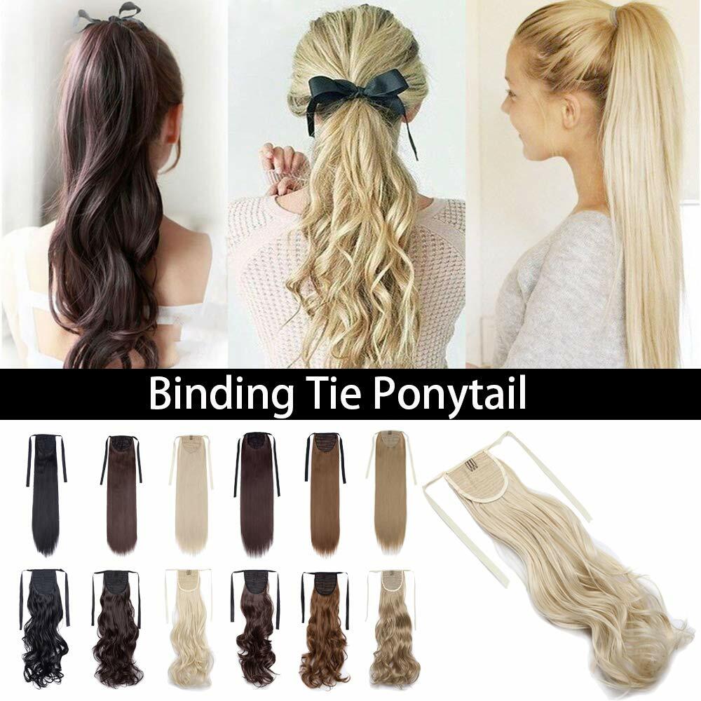 New Drawstring Clip In Ponytail Pony Tail Hair Extension Wrap Around As ...