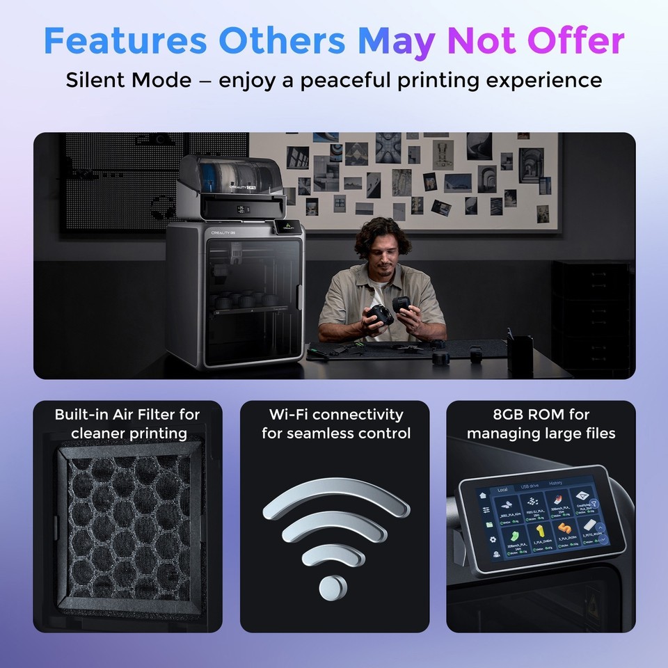 Unrepair Creality K2 Combo 3D Printer with CFS Smart Auto Leveling & Al ...