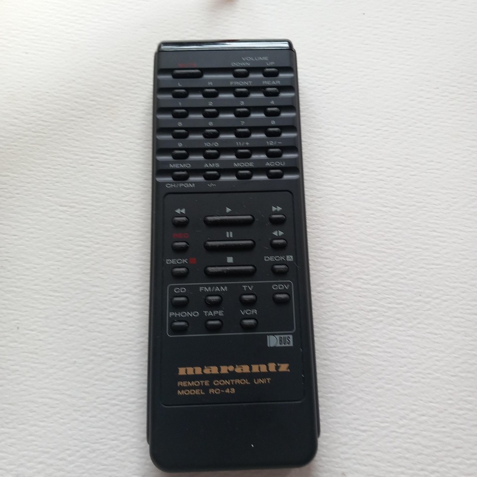 Marantz Audio/Video Amplifier PM-493. Master Amplifier remote book ...