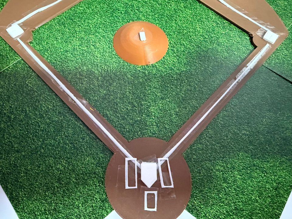 HO Scale Baseball Field Model Train Scenery Sheets – Unique Train ...